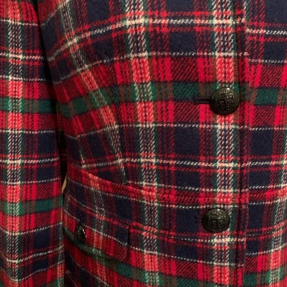 Talbots | Jackets & Coats | Talbots Plaid Red Blue Green White Jacket 2 ...